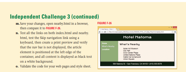 Solved Independent Challenge 3 As you continue your work on | Chegg.com