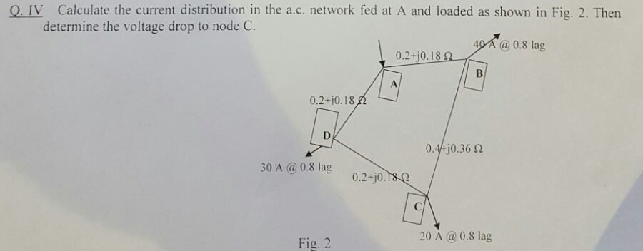 Solved Q. IV Calculate the current distribution in the a.c. | Chegg.com