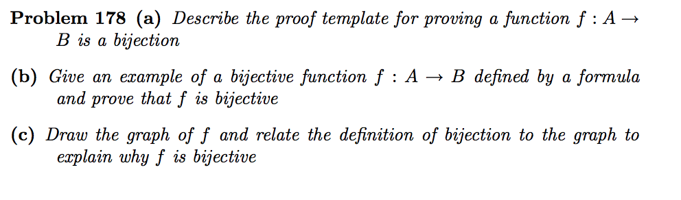 Solved Problem 178 (a) Describe the proof template for | Chegg.com