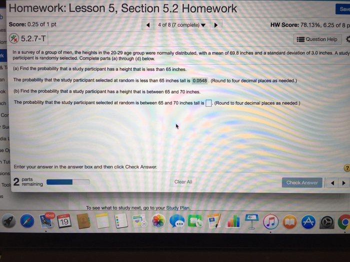Solved Homework Lesson 5 Section 5 2 Homework Score 0 25