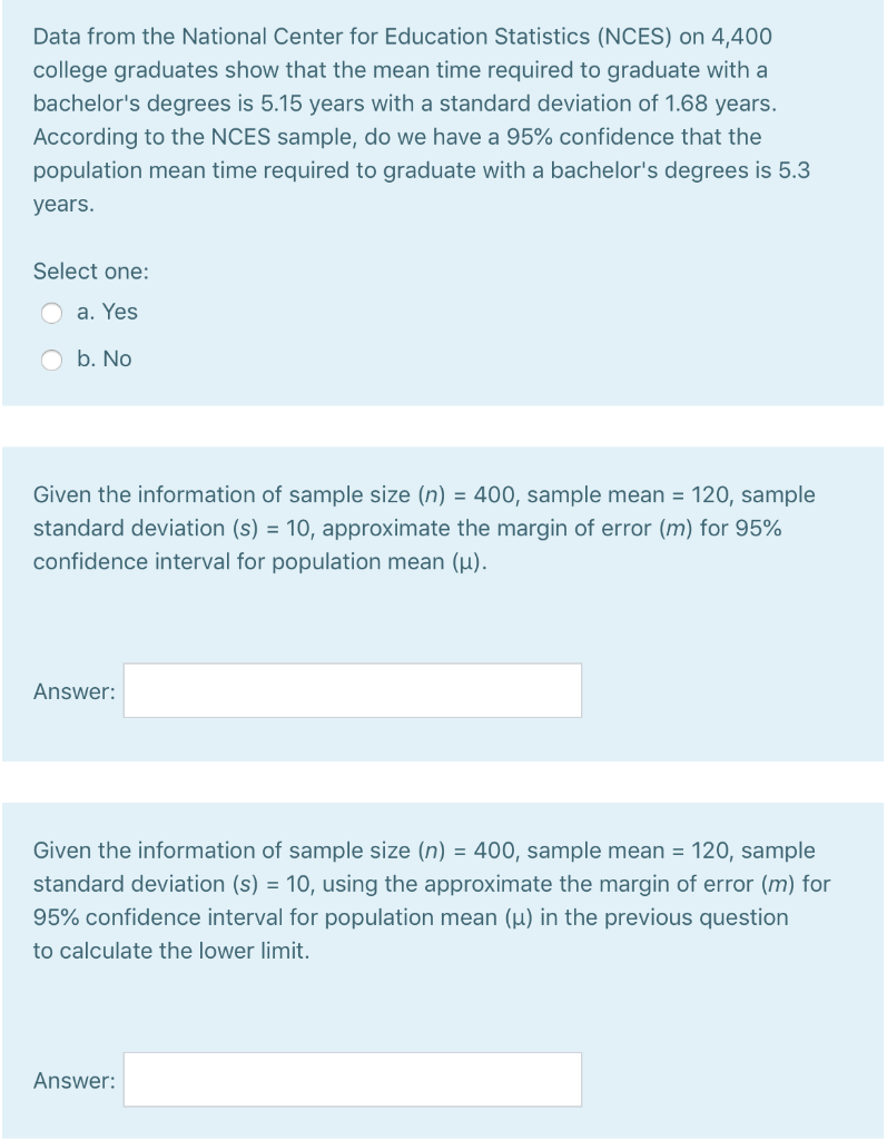 Solved Given the information of sample size (n) = 400, | Chegg.com