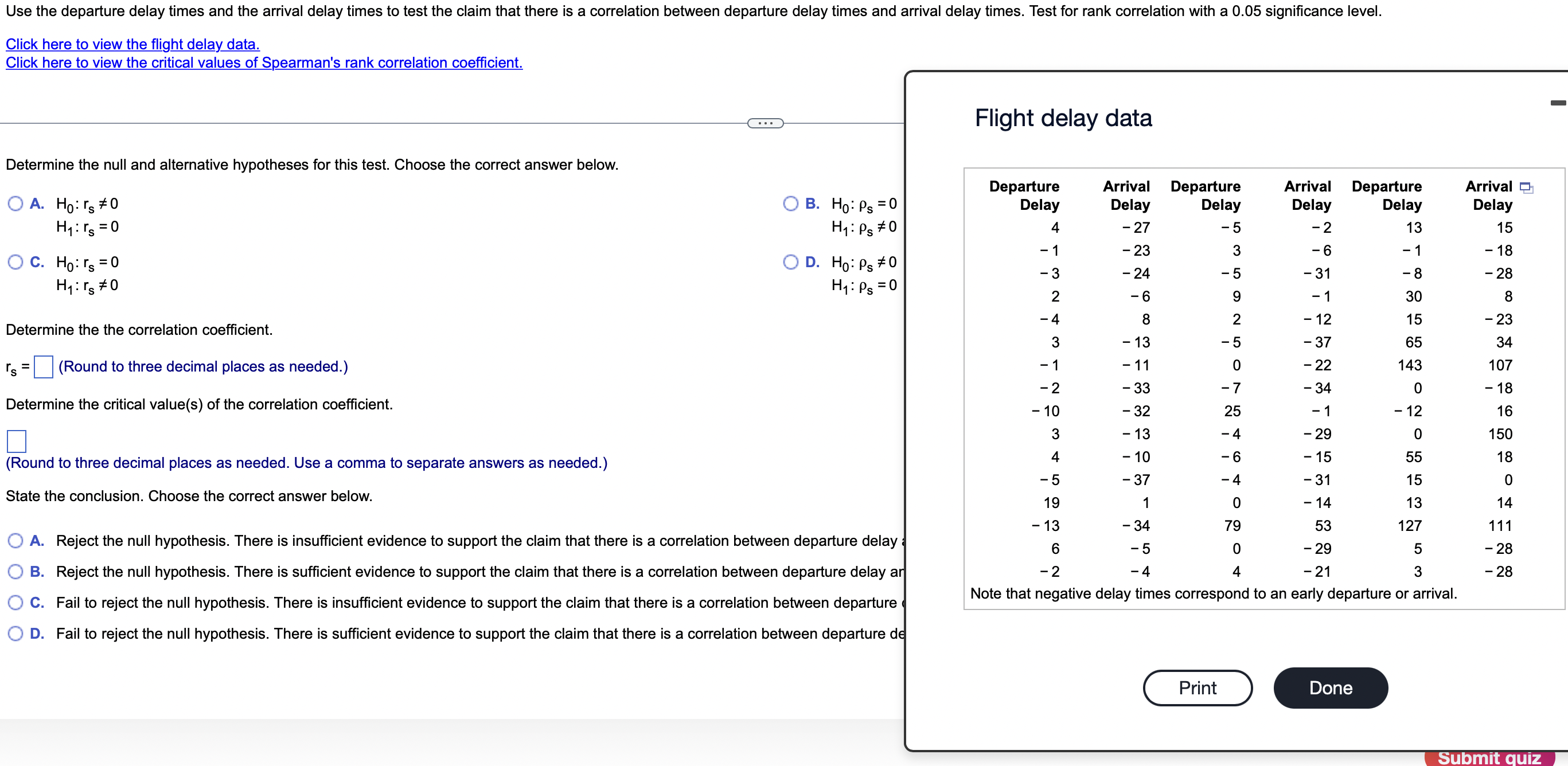 Solved Click here to view the flight delay data.Click here | Chegg.com