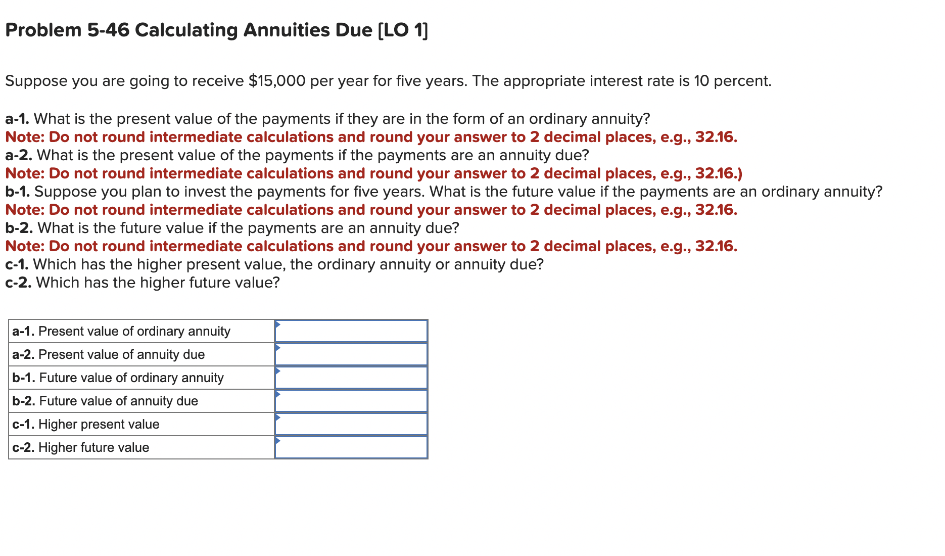 Solved Problem 5-46 Calculating Annuities Due [LO 1] Suppose | Chegg.com