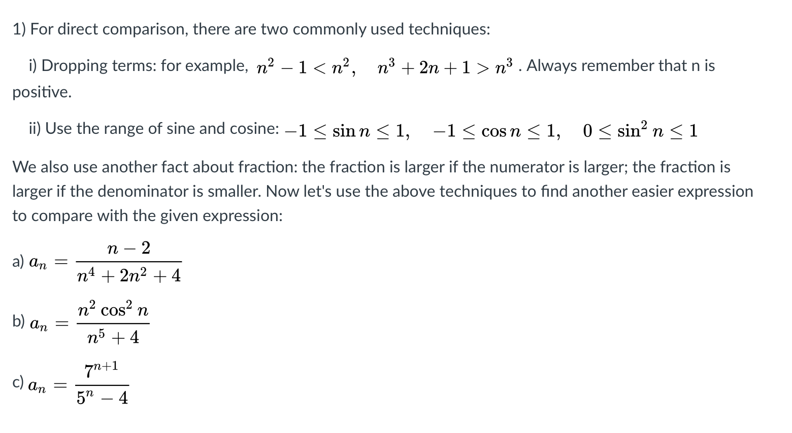 Solved 1) For direct comparison, there are two commonly used | Chegg.com