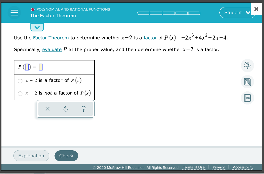 Solved O POLYNOMIAL AND RATIONAL FUNCTIONS The Factor | Chegg.com