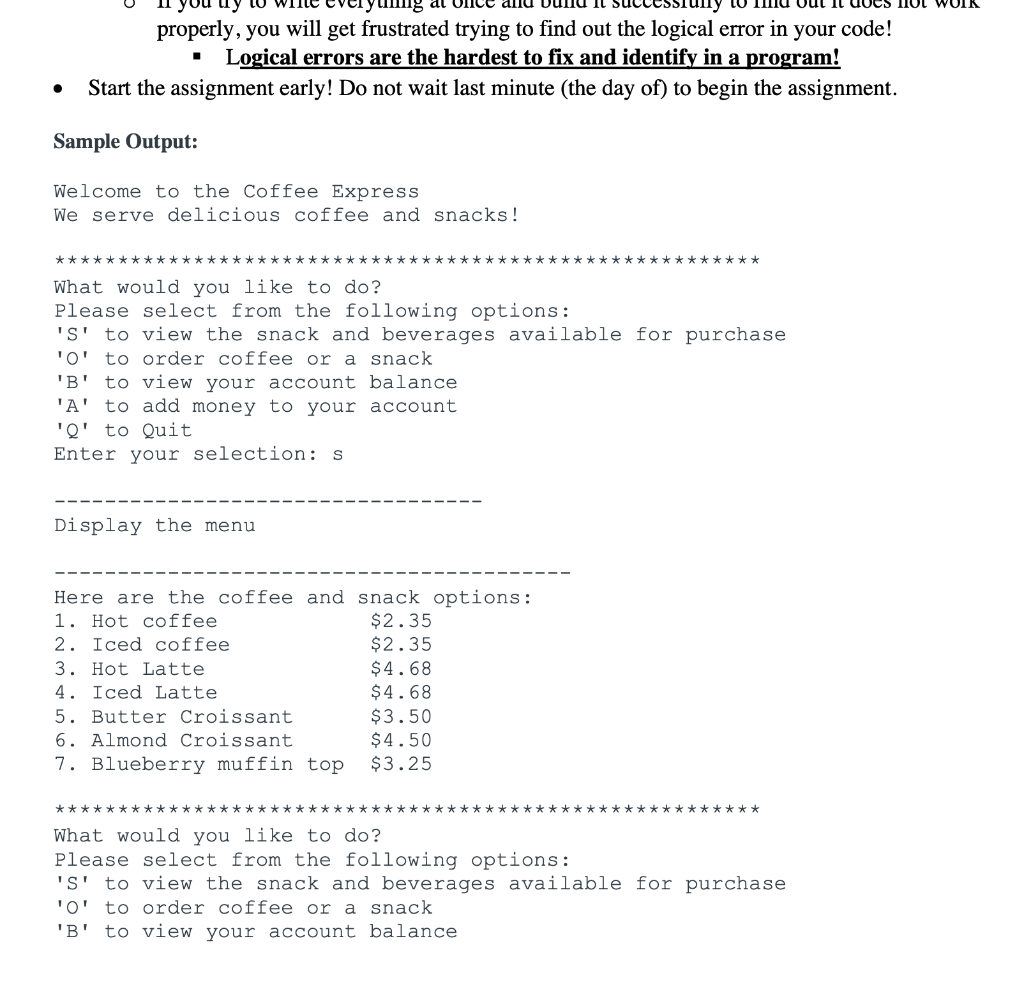 Solved Assignment purpose: To compile, build, and execute an | Chegg.com