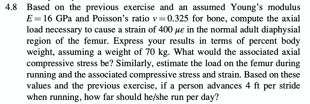 4.8 Based on the previous exercise and an assumed | Chegg.com