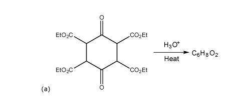 Solved EtO2 CO2Et H3O* Heat CH8O2 Eto,c CO2Et (a) CH2CO2 | Chegg.com