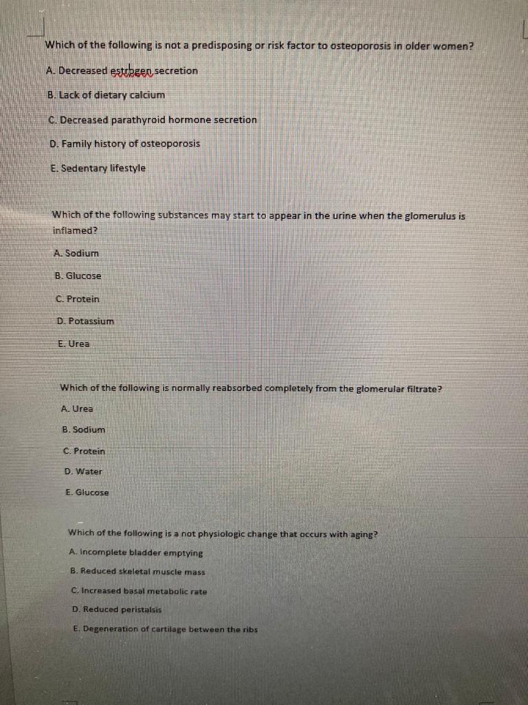 Solved Which of the following is not a predisposing or risk | Chegg.com