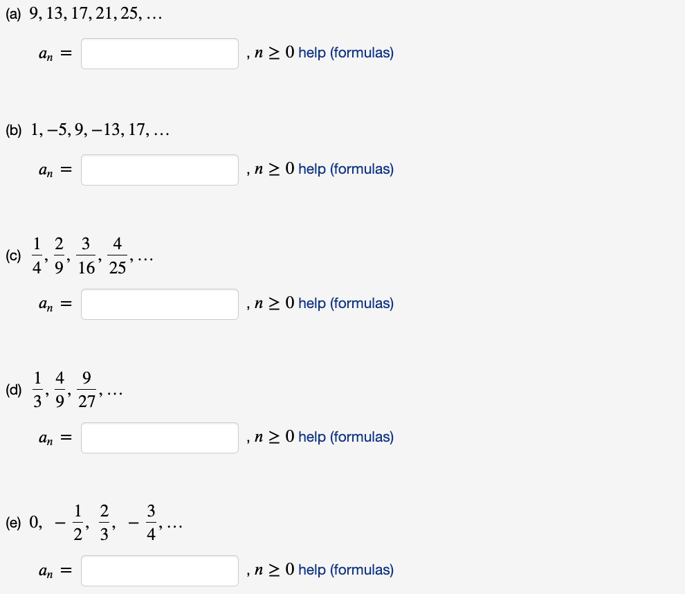Solved Find explicit formulas for the sequences whose | Chegg.com