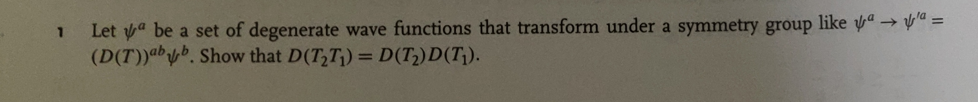 1 Let ya be a set of degenerate wave functions that | Chegg.com