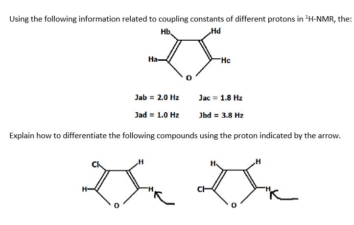 Solved Using the following information related to ﻿coupling | Chegg.com