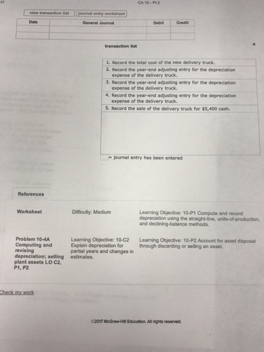 Solved 4.00 points Problem 10-3A Computing and revising | Chegg.com