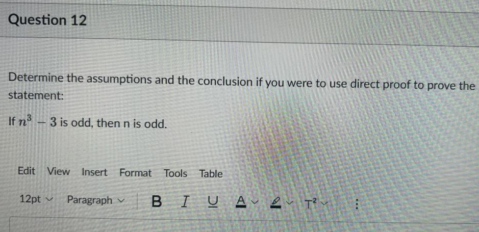 Solved Determine the assumptions and the conclusion if you | Chegg.com