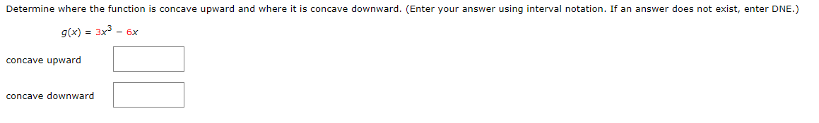 Solved Determine where the function is concave upward and | Chegg.com