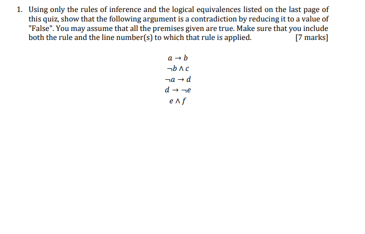 Solved 1111 Inference Rules } Addition } Simplification :: | Chegg.com