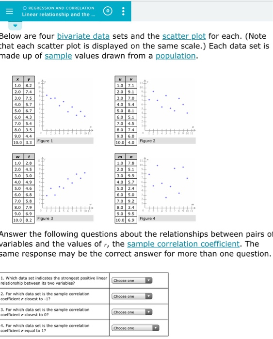 Solved O REGRESSION AND CORRELATION Linear relationship and | Chegg.com