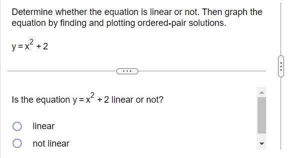 Solved Determine whether the equation is linear or not. Then | Chegg.com