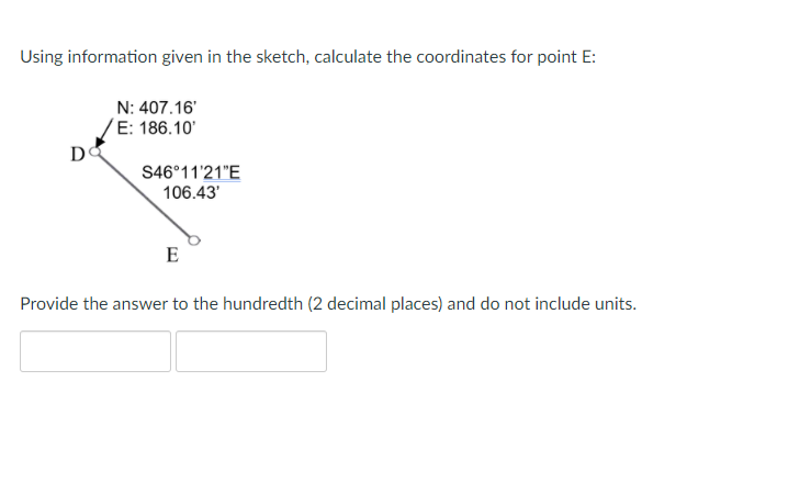 Solved Using information given in the sketch, calculate the | Chegg.com
