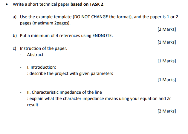 Write a short technical paper based on TASK 2. a) | Chegg.com