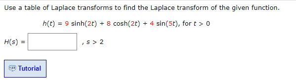 Solved Use a table of Laplace transforms to find the Laplace | Chegg.com