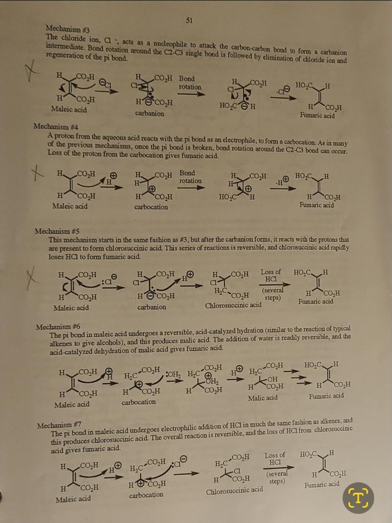 Solved 49 Experiment 8: Investigating Reaction Mechanisms | Chegg.com