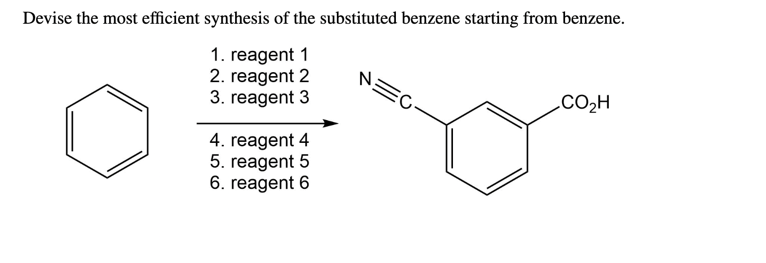 Solved Devise the most efficient synthesis of the | Chegg.com