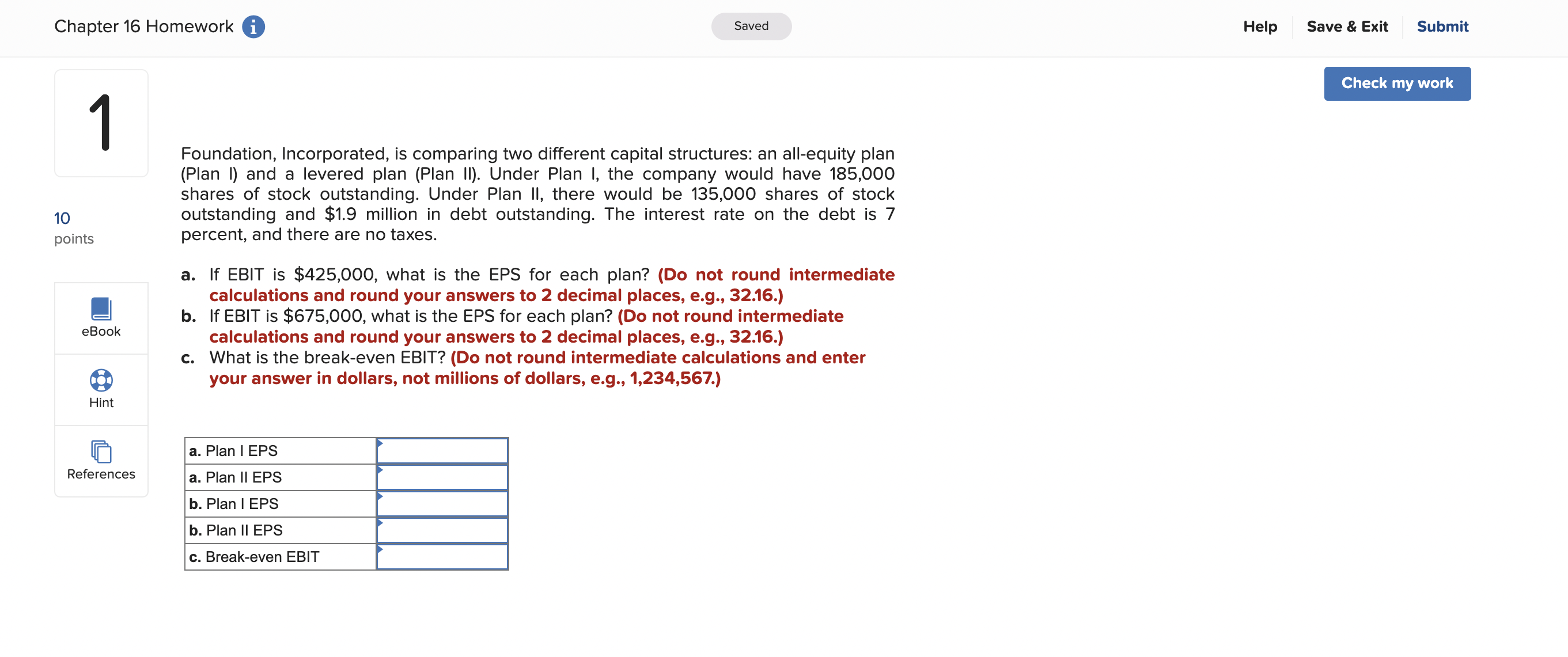 Solved Foundation, Incorporated, is comparing two different | Chegg.com