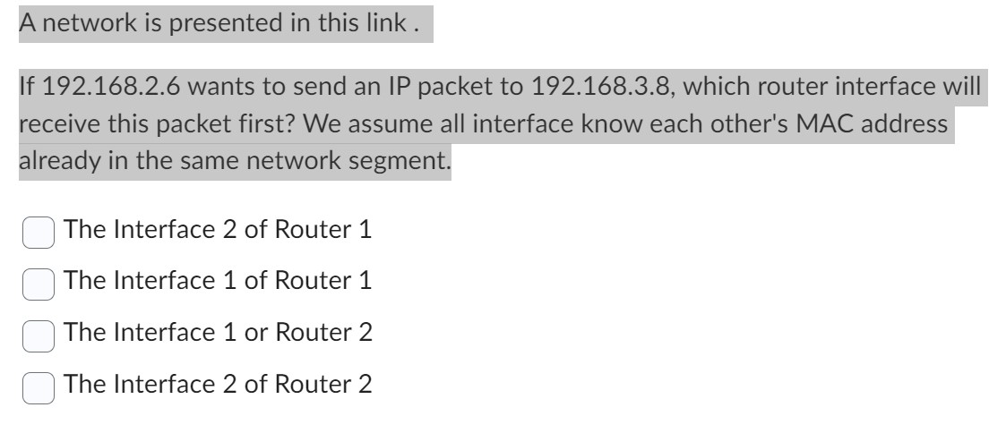 Solved A network is presented in this link. If 192.168.2.6 | Chegg.com