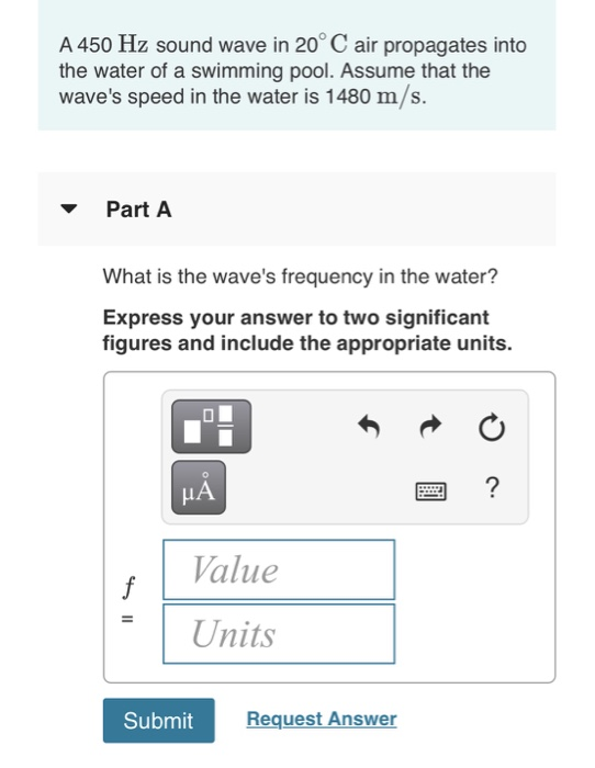 Solved A 450 Hz sound wave in 20° C air propagates into the | Chegg.com