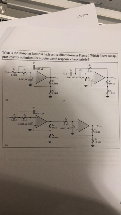 Solved Assignments LO-4: Active Filters A single-pole | Chegg.com