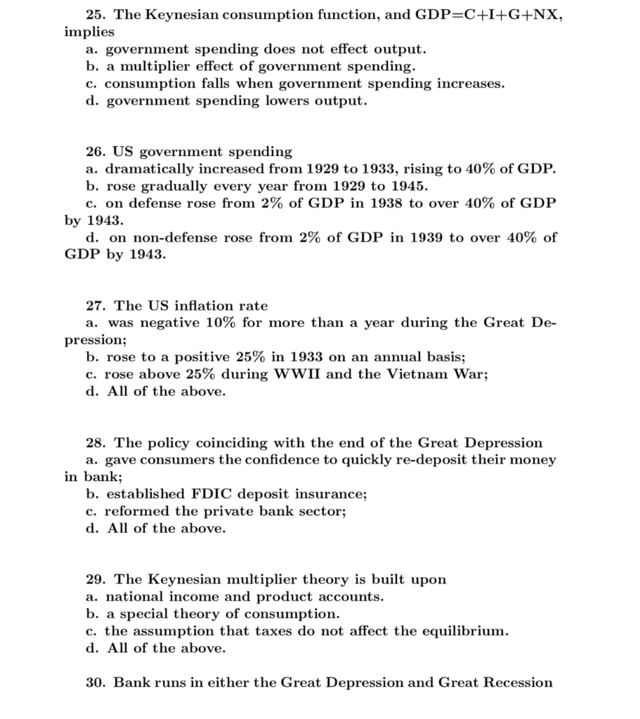 Solved 25. The Keynesian consumption function, and | Chegg.com
