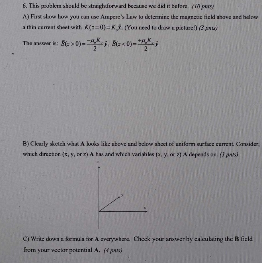 Solved 6. This problem should be straightforward because we | Chegg.com