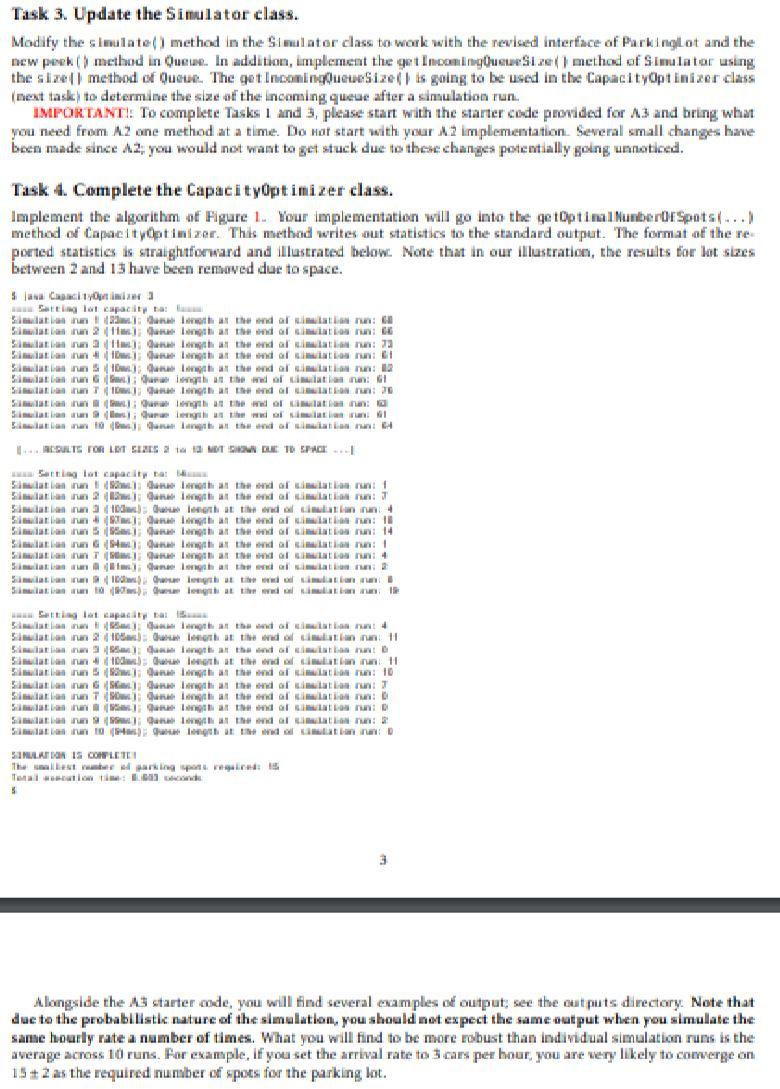 Solved Task 3. Update the Sinulator class. Modify the | Chegg.com
