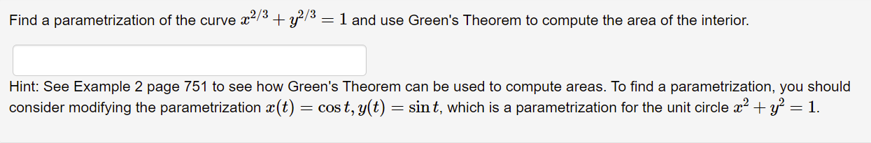 Solved Find a parametrization of the curve x2/3+y2/3=1 and | Chegg.com