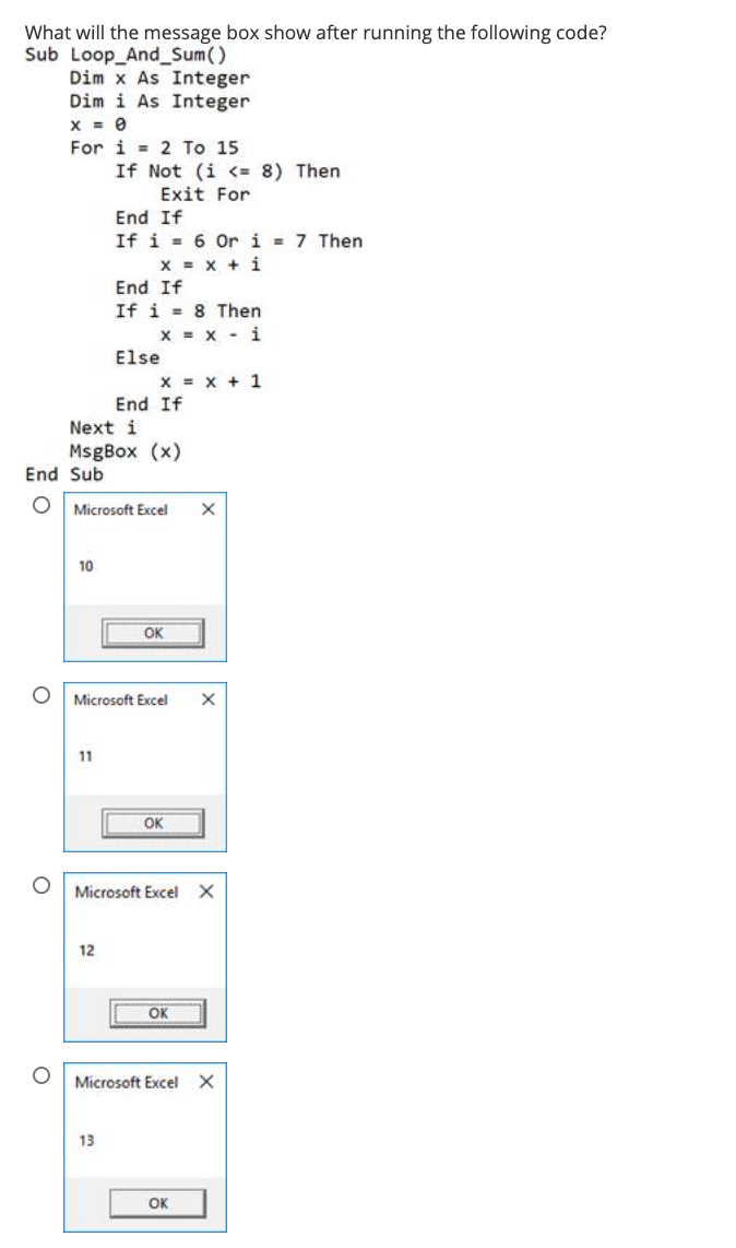 Solved Which of the following is a valid subroutine | Chegg.com