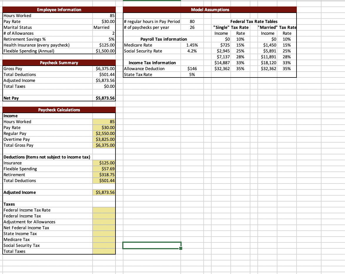 (1.12 Calculate the tax adjustment for allowances. An | Chegg.com