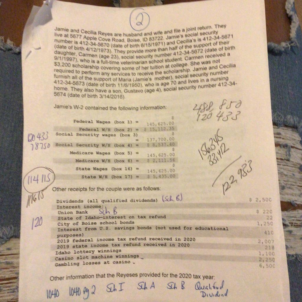 Jamie and Cecilia Reyes are husband and wife and fite | Chegg.com