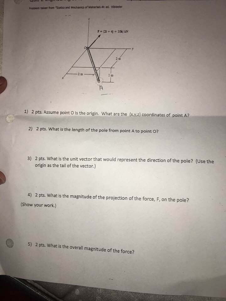 Solved Probiom taken from "Statics and Mechanics of | Chegg.com