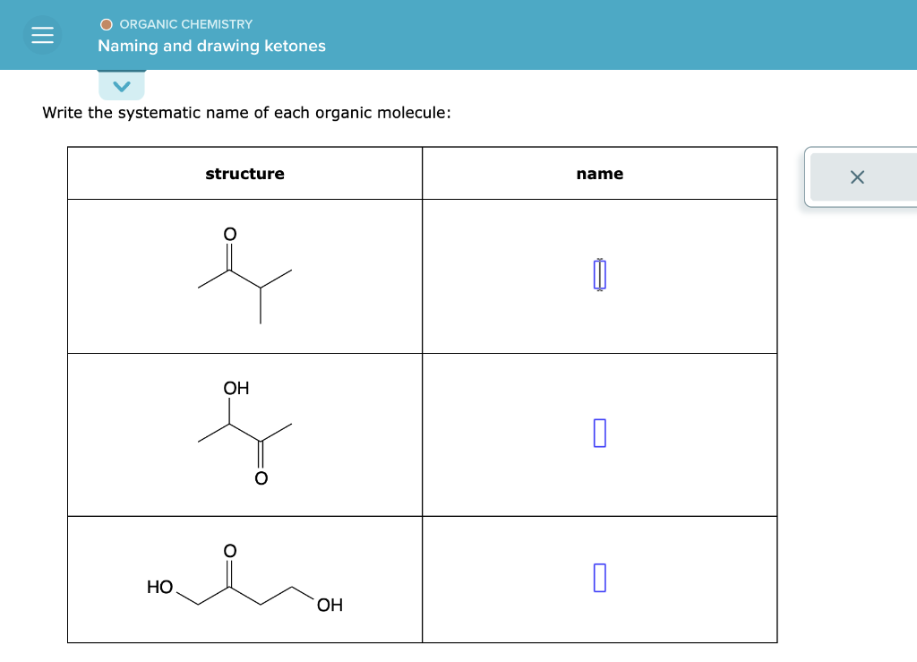 Solved Write the systematic name of each organic molecule: | Chegg.com