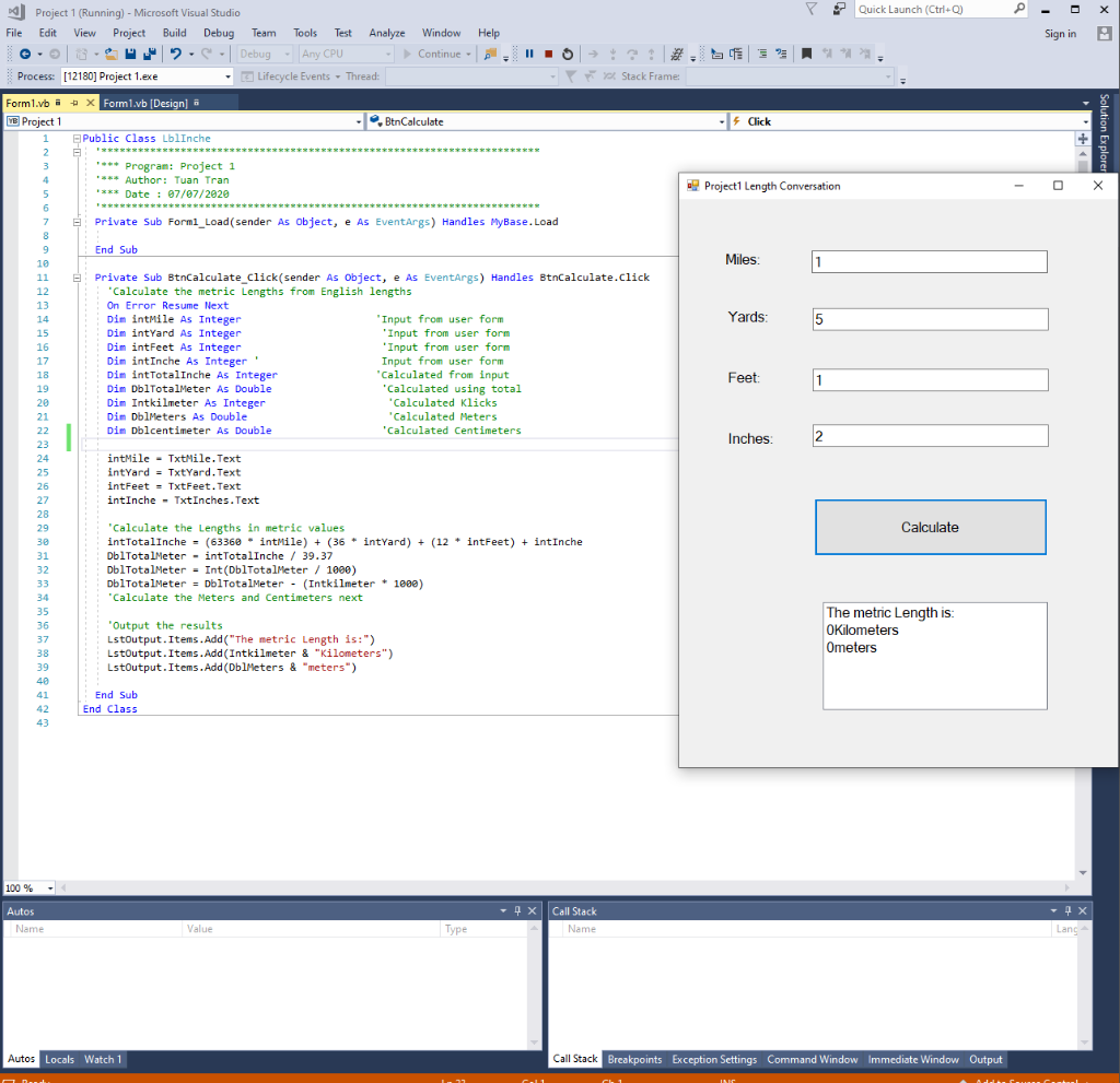 Solved Project 1 Specifications: Metric Conversion Write a | Chegg.com