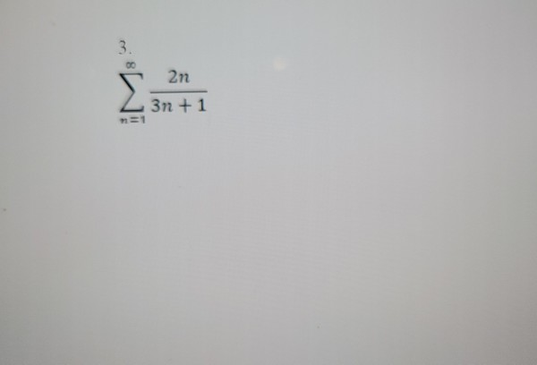 Solved 2n 3n +1 | Chegg.com