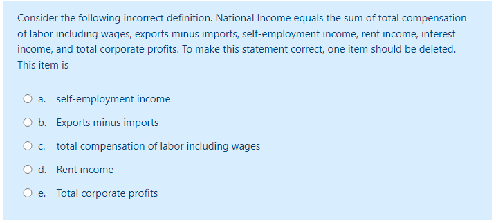 Solved Consider the following incorrect definition. National | Chegg.com
