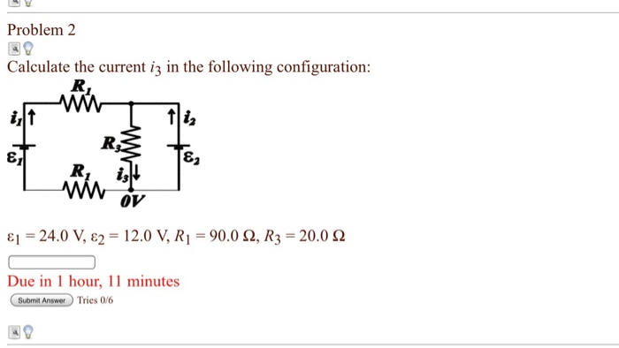 Solved Problem 2 Calculate the current i3 in the following | Chegg.com