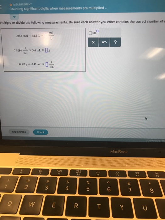 Solved Counting significant digits when measurements are | Chegg.com