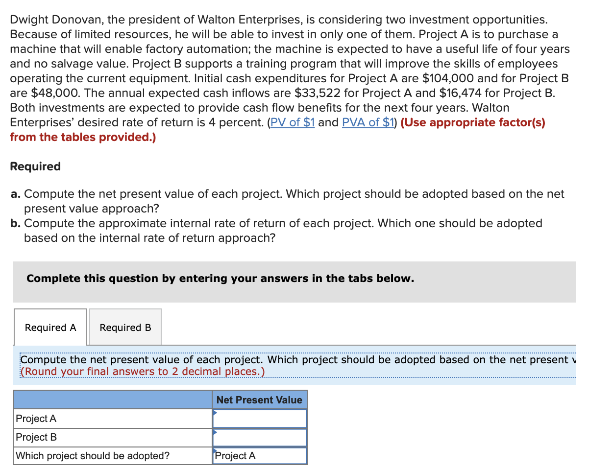 Solved Dwight Donovan, the president of Walton Enterprises, | Chegg.com