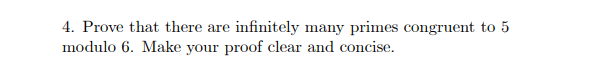 Solved 4. Prove that there are infinitely many primes | Chegg.com