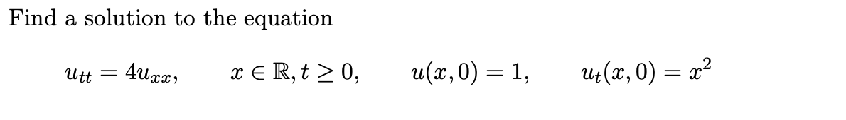 Solved Find a solution to the equation | Chegg.com