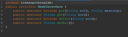 Solved package linearprobinglab; import java.util.Scanner; | Chegg.com