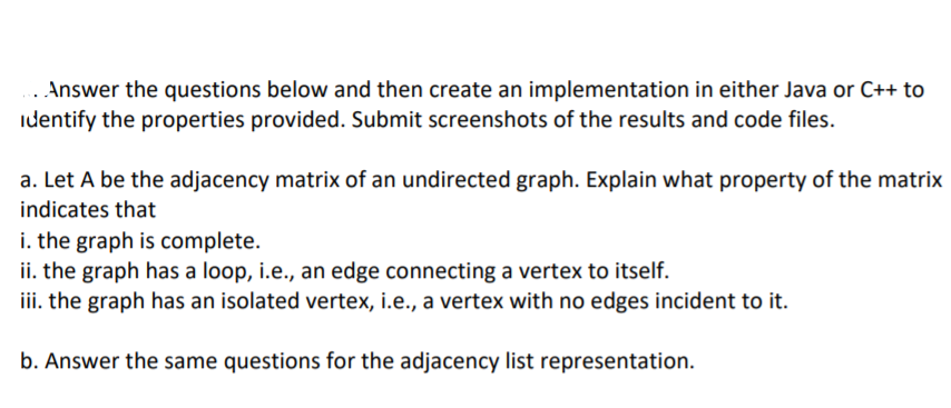 Solved ..Answer the questions below and then create an | Chegg.com